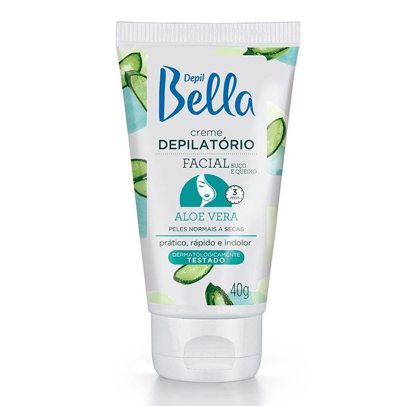 Creme Depilatório Facial Depil Bella Aloe Vera 40g - Lojas Rede
