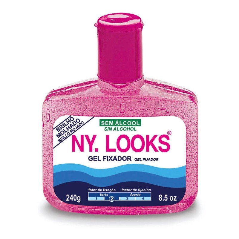 Gel Fixador Ny Looks Rosa Forte 240g - Lojas Rede
