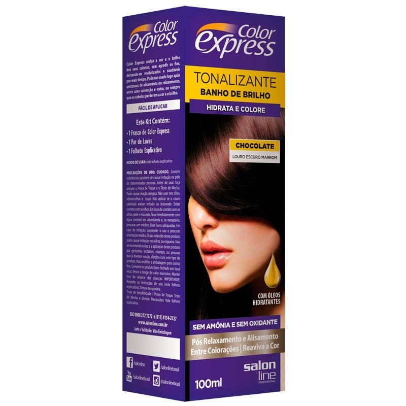 Kit Tonalizante Salon Line Color Express Chocolate - Lojas Rede