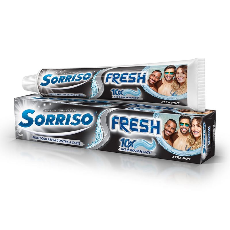 Creme Dental Sorriso Gel Fresh Xtra Mint 90g - Lojas Rede