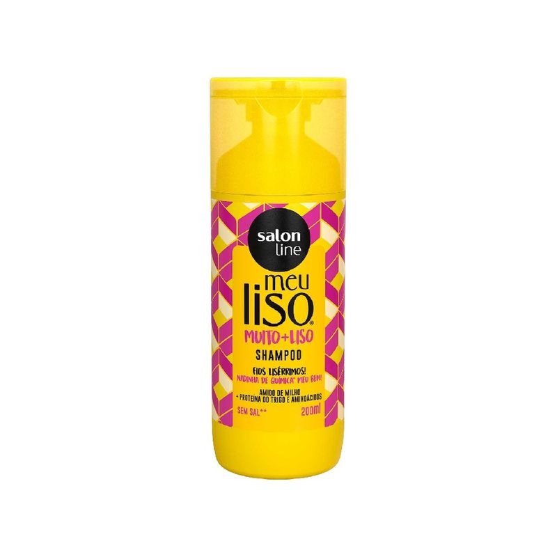 Kit Shampoo e Condicionador Salon Line Meu Liso Muito+Liso 200 ml ...