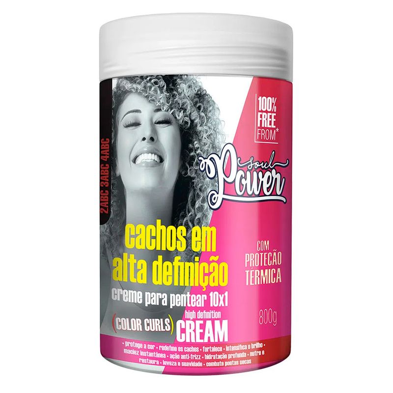 Creme De Pentear Soul Power Color Curls High 800g - Lojas Rede