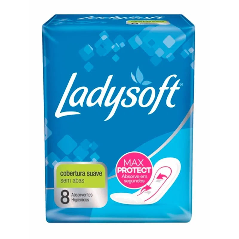 Absorvente Ladysoft Normal Suave Sem Abas Com 8 Unidades - Lojas Rede