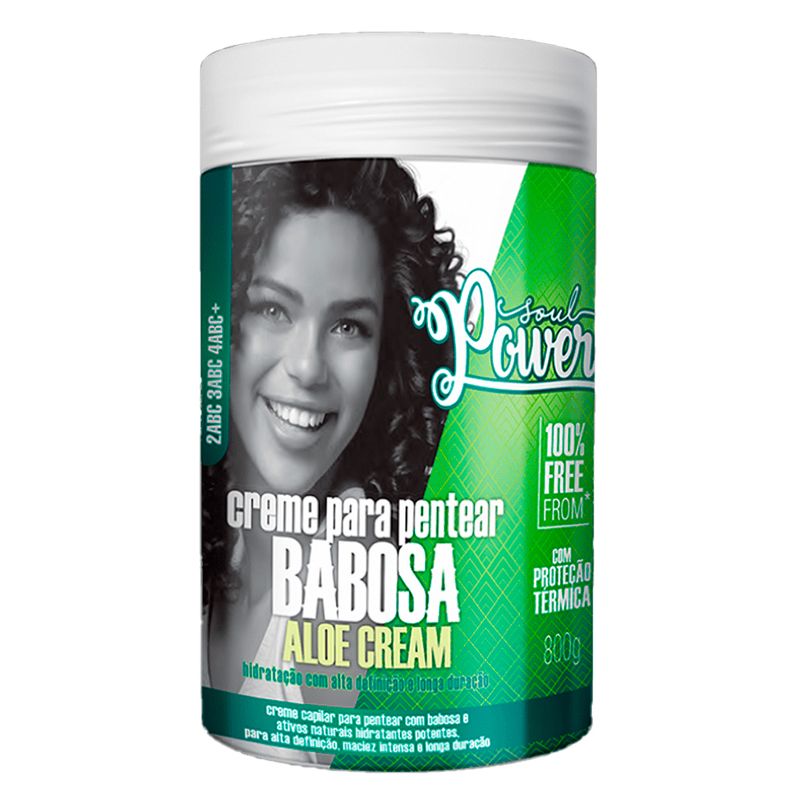 Creme De Pentear Soul Power Babosa Aloe Cream 800g - Lojas Rede