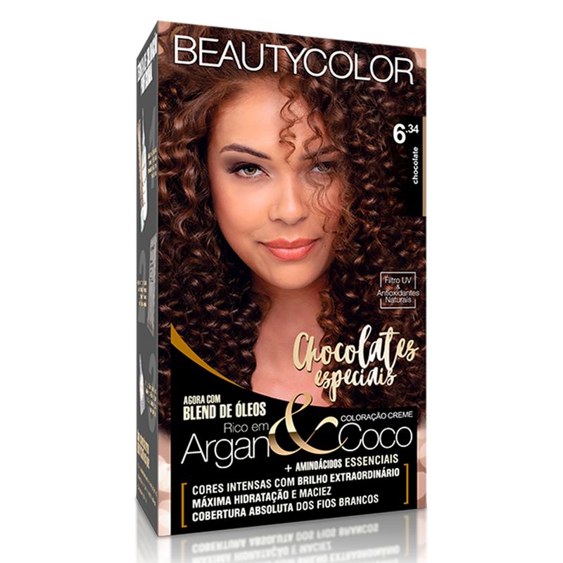 Kit Tintura Beauty Color Chocolate 6.34 - Lojas Rede