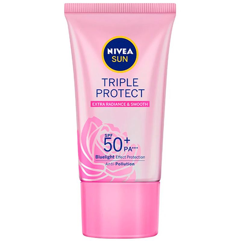 Protetor Solar Facial Nivea Sun Triple Protect Pele Radiante FPS50 40ml ...