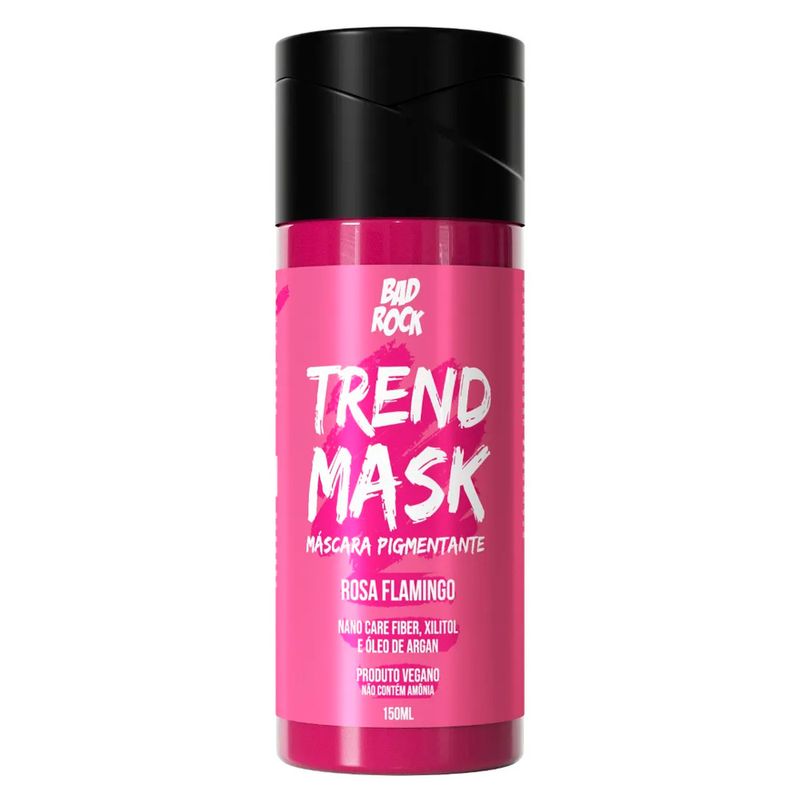 Máscara Pigmentante Bad Rock Trend Mask Rosa Flamingo 150ml - Lojas Rede