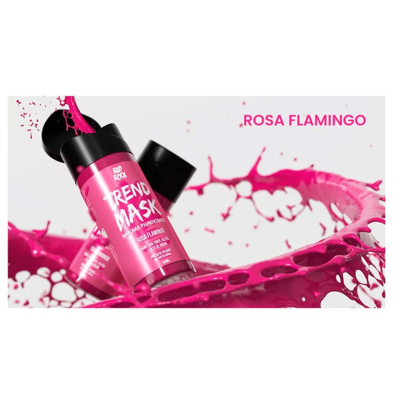 Máscara Pigmentante Bad Rock Trend Mask Rosa Flamingo 150ml - Lojas Rede