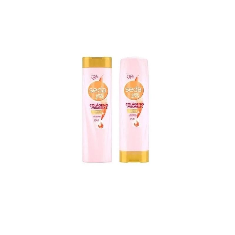 Kit Seda Shampoo + Condicionador Colágeno E Vitamina C 325ml - Lojas Rede