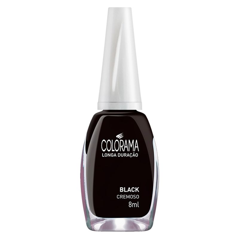 Esmalte Colorama Cremoso Black 8ml - Lojas Rede