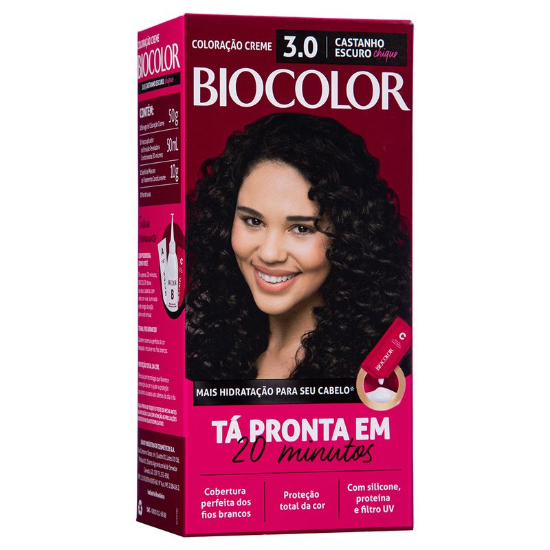 Mini Kit Tintura Creme Biocolor Castanho Escuro 3.0 - Lojas Rede