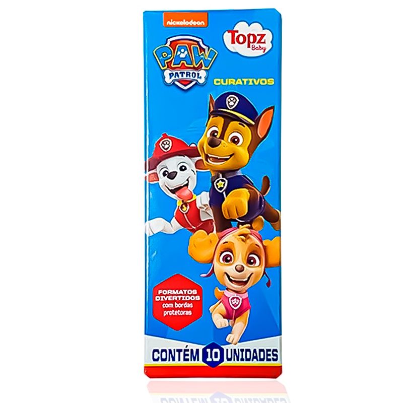 Curativo Topz Baby Patrulha Canina Com 10un - Lojas Rede