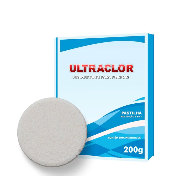 Pastilha Cloro Ultraclor 200g - Lojas Rede
