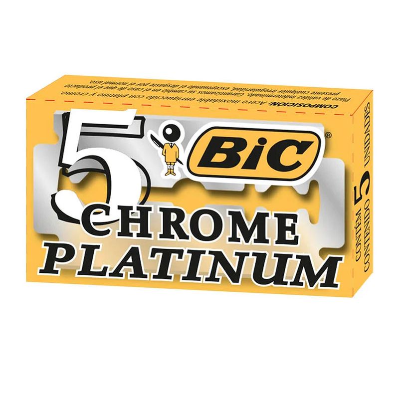 Lâmina Bic Chrome Platinum Com 5 Unidades - Lojas Rede