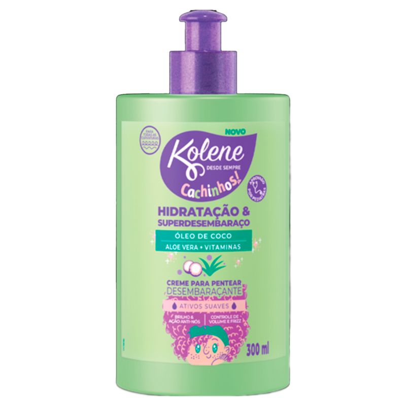 Creme Para Pentear Infantil Kolene Cachinhos 300ml - Lojas Rede