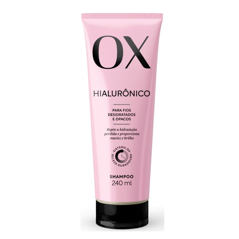 Shampoo Ox Hialurônico 240ml - Lojas Rede