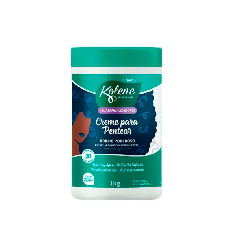 Creme Pentear Superfinalizador Brilho Poderoso Kolene 1Kg - Lojas Rede