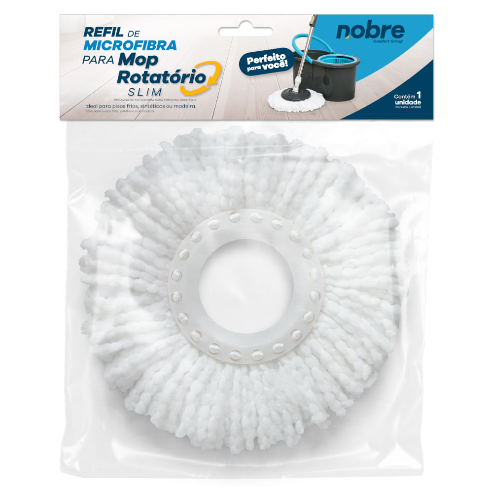 Refil Mop Microfibra Nobre Slim Com 1 Unidade - Lojas Rede