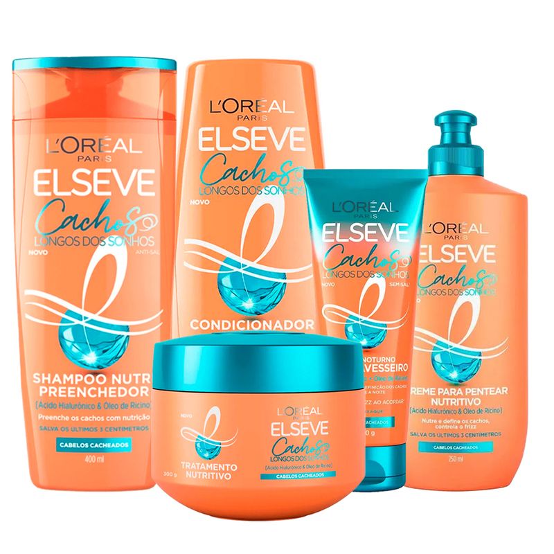 Kit Elseve Cachos Dos Sonhos - 5 Produtos - Lojas Rede