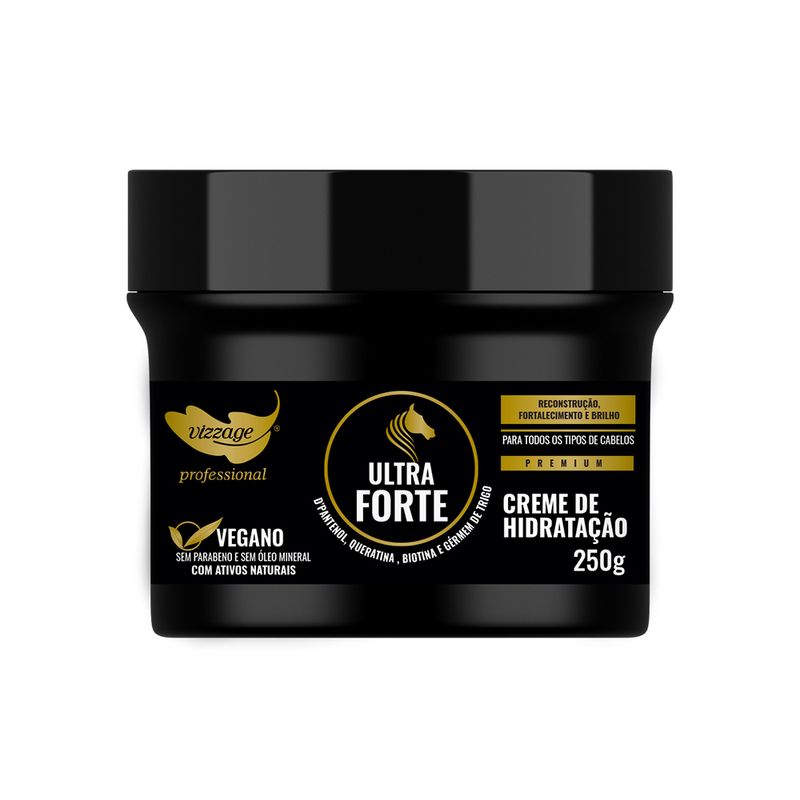 Creme De Tratamento Vizzage Vegano Ultra Forte 250g - Lojas Rede