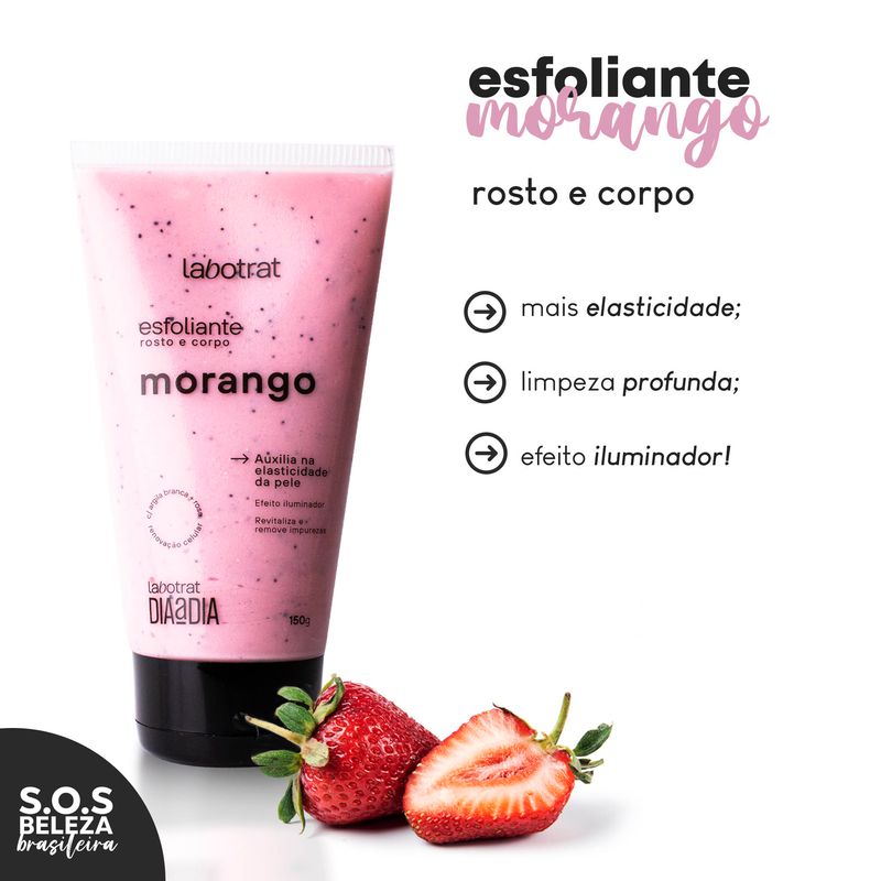 Esfoliante Labotrat Corporal E Facial Morango 150g - Lojas Rede