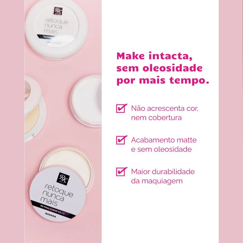 Pó Solto Ruby Kisses Retoque Nunca Mais Transparente - Lojas Rede