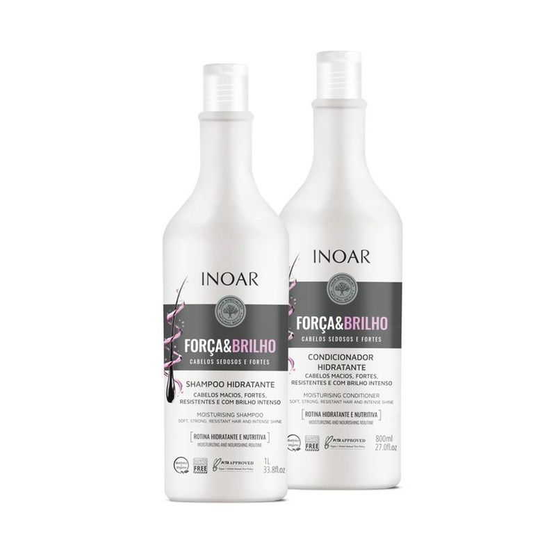 Kit Shampoo + Condicionador Inoar Força E Brilho - Lojas Rede