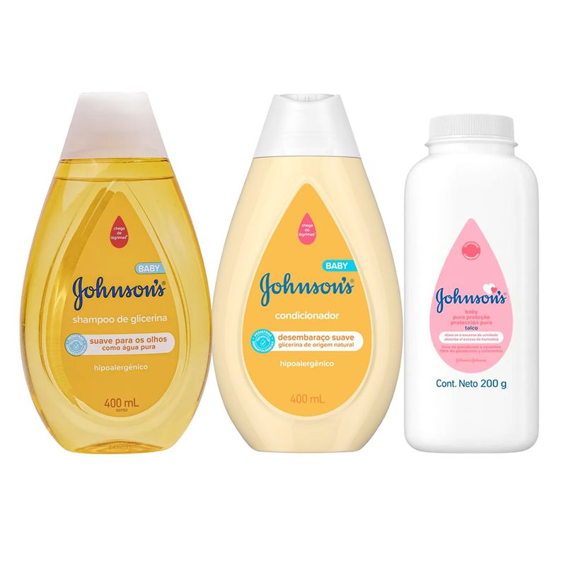 Kit Johnson's Baby - 3 Produtos - Lojas Rede
