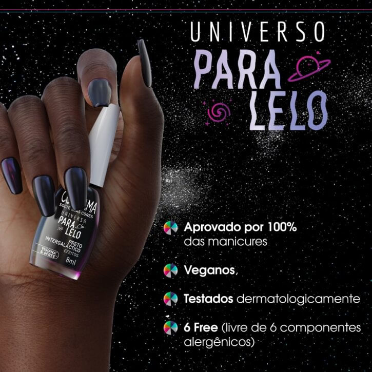 Esmalte Colorama Universo Paralelo Preto Intergaláctico 8ml - Lojas Rede