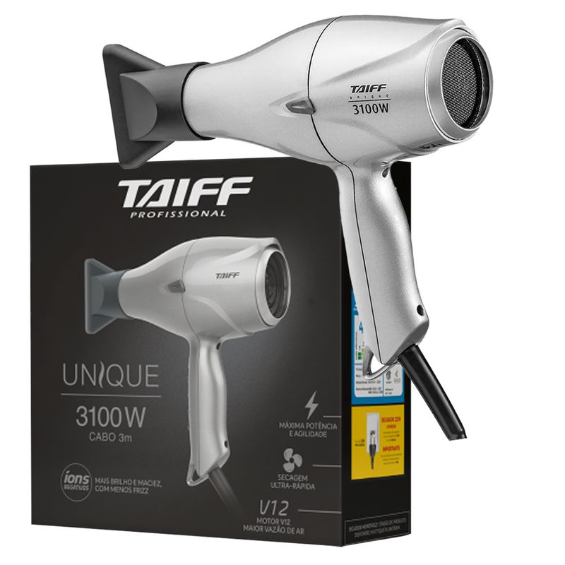 Secador Profissional Taiff Unique 3100W 220V - Lojas Rede