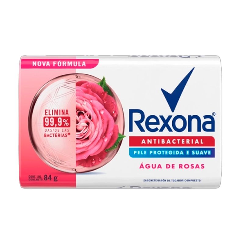 Sabonete Em Barra Rexona Água De Rosas 84g - Lojas REDE - Lojas Rede