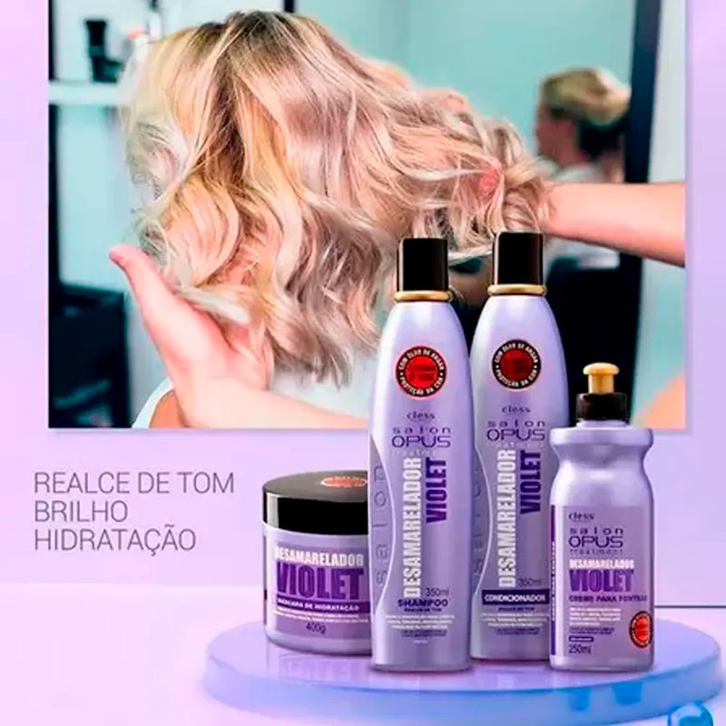 Shampoo Cless Salon Opus Blond Violet 350ml - Lojas Rede