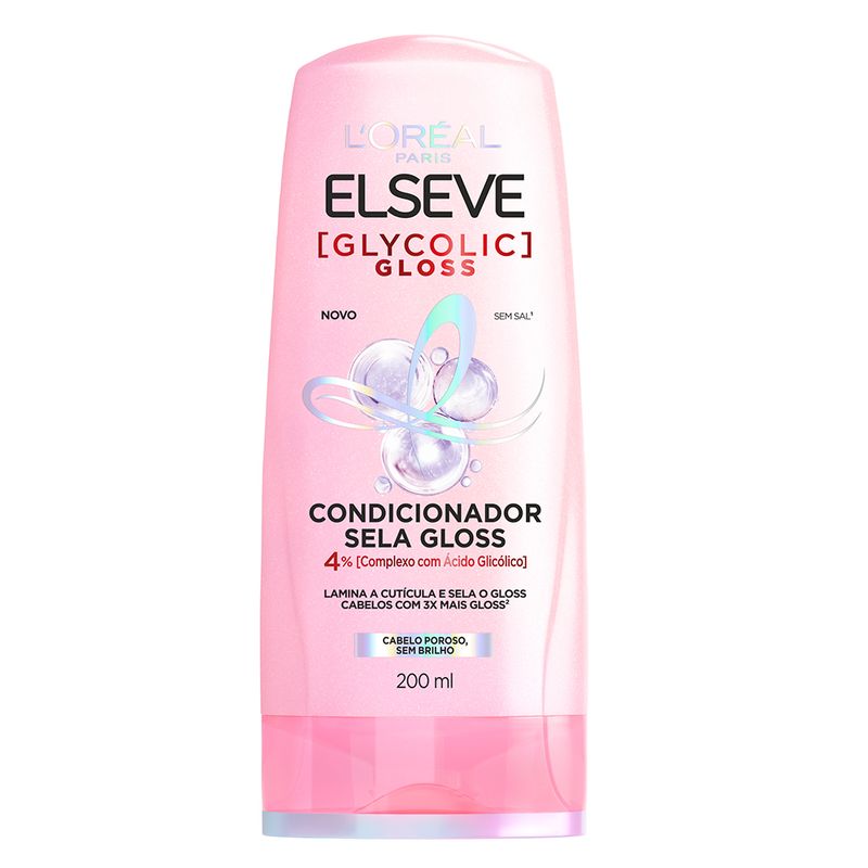 Condicionador De Cabelo Elseve Glycolic Gloss 200ml - Lojas Rede
