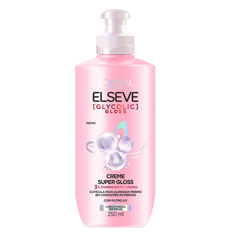 Creme Para Pentear Elseve Glycolic Gloss 250ml - Lojas Rede