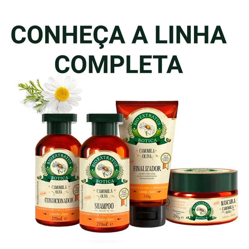 Shampoo Bio Extratus Botica Camomila 270ml - Lojas Rede