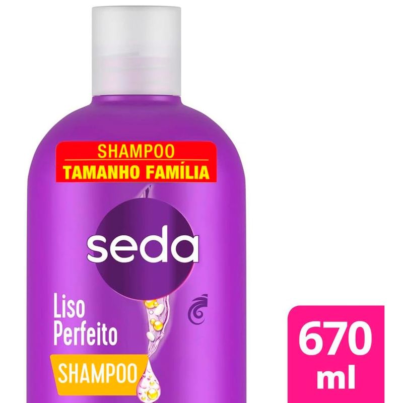 Shampoo Seda Liso Perfeito 670ml - Lojas Rede