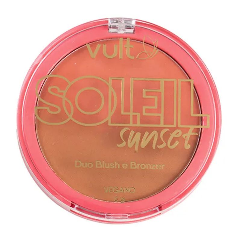 Pó Compacto Duo Blush e Bronzer Vult Soleil Sunset 6g - Lojas Rede