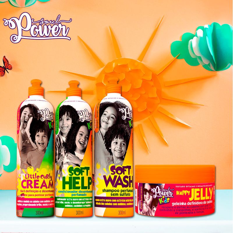 Shampoo Soul Power Kids Soft Wash 300ml - Lojas Rede