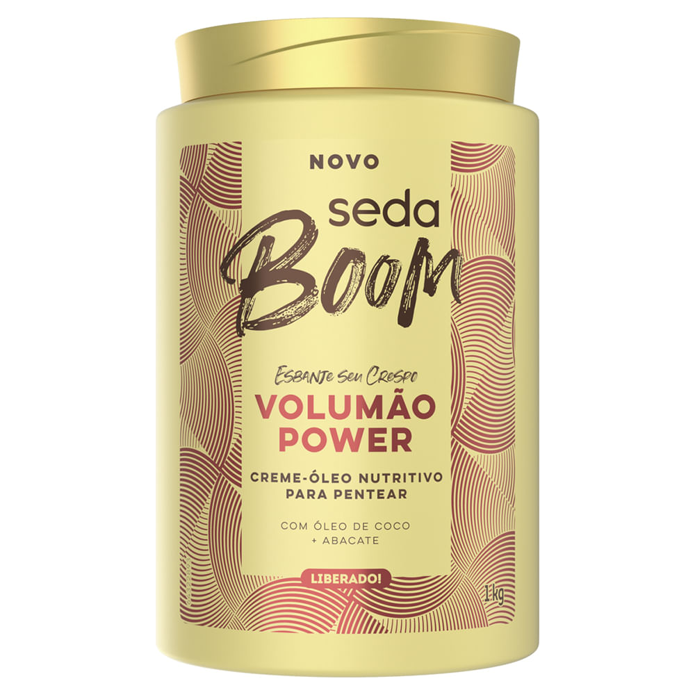 Creme De Pentear Seda Boom Volumão Power 1Kg - Lojas Rede