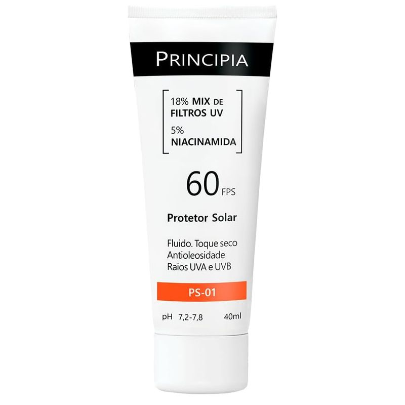 Protetor Solar Facial Principia FPS60 PS-01 40ml - Lojas Rede