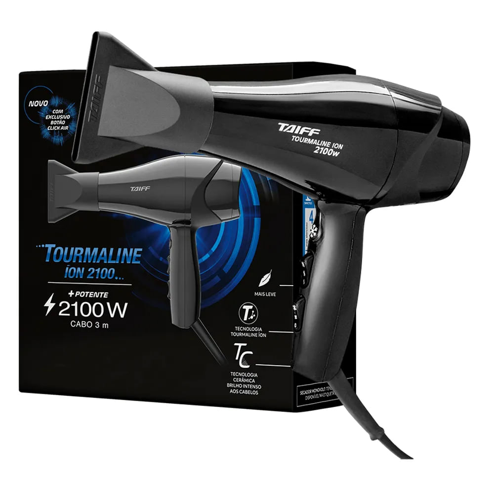 Secador Taiff Tourmaline Ion Cerâmica 220V 2100W - Lojas Rede