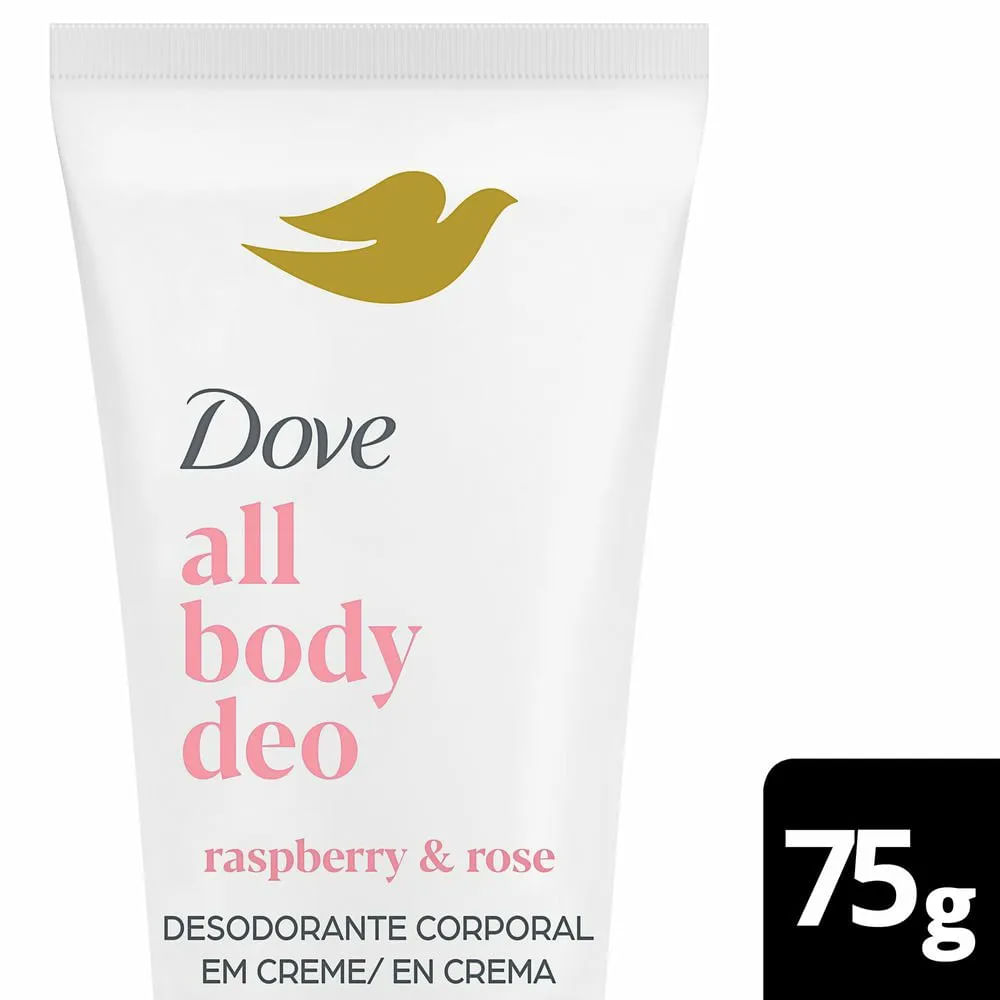 Desodorante Corporal Em Creme Dove Raspberry & Rose 75g - Lojas Rede